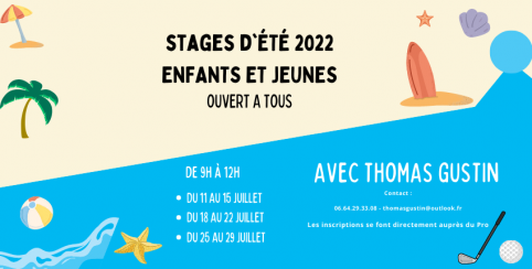 Stage de golf // vacances d'été // à partir de 4 ans // Golf de Reims ...