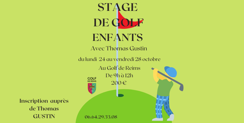 Stage de golf // vacances de Toussaint // à partir de 4 ans // Golf de ...
